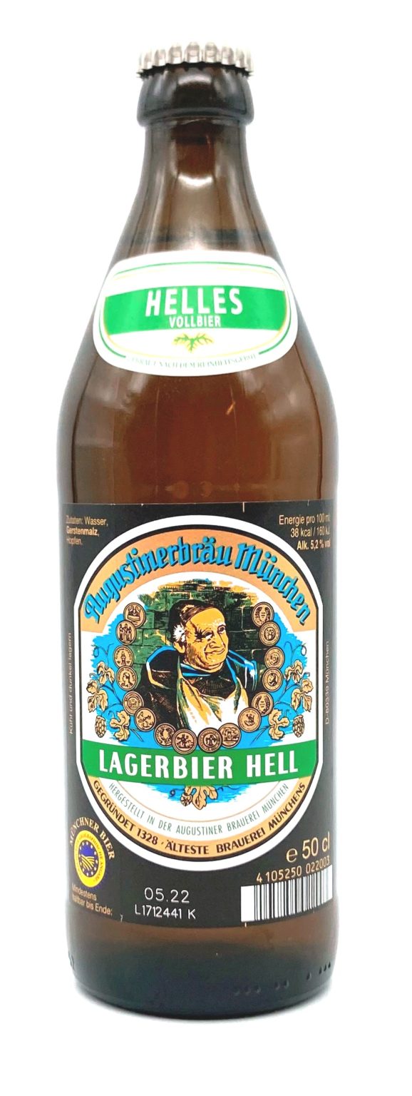 AUGUSTINER LAGER HELLES 50CL BOT - Great Grog